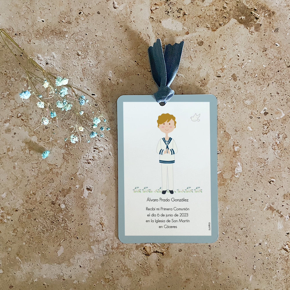 Recordatorio Comunión Recuadro Azul (1,58€/ud) – Susiko