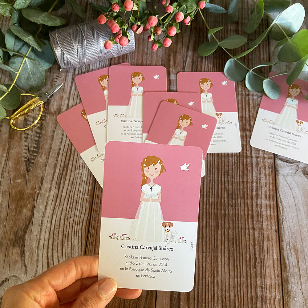 Recordatorio Comunión Modelo Rosa (1,58€/ud) – Susiko