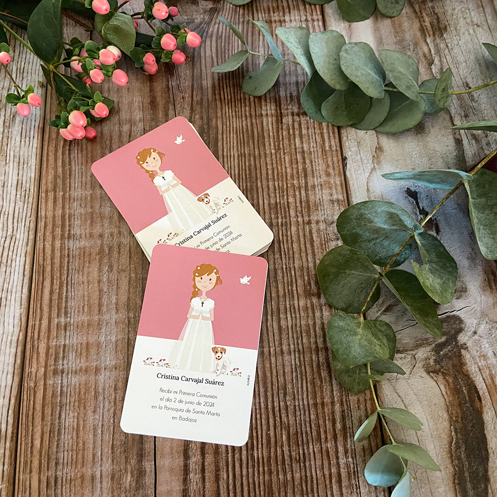 Recordatorio Comunión Modelo Rosa (1,58€/ud) – Susiko